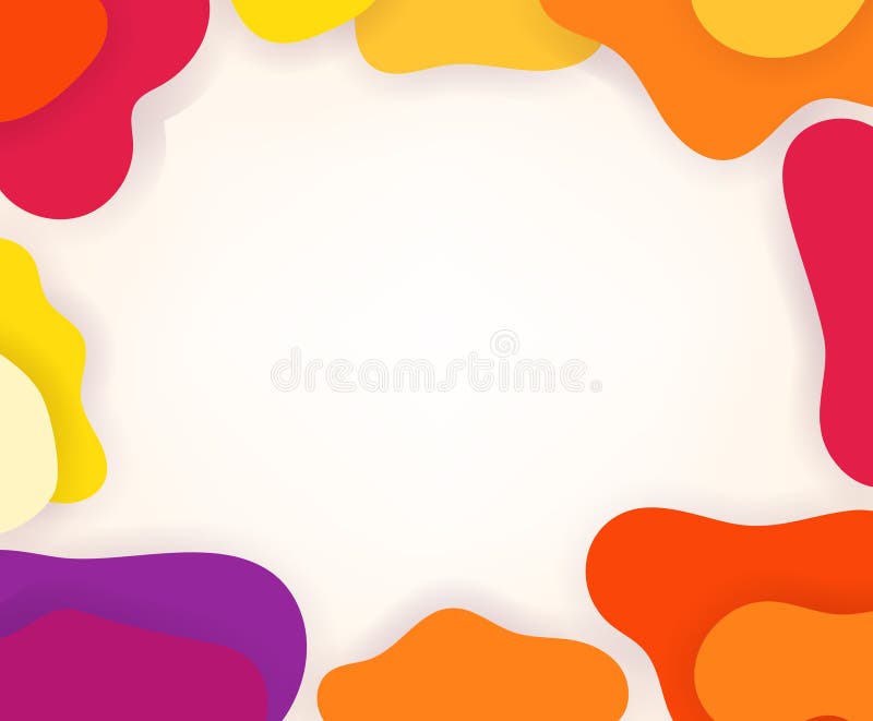 Abstract Color Frame. Vector Template Stock Vector - Illustration of ...