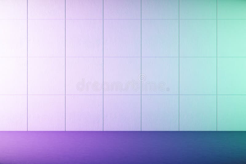 Abstract Color Gradient Interior with Empty Wall Stock Illustration ...