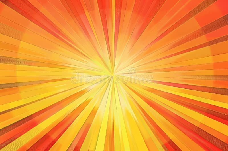 Abstract Color Gradient Orange and Yellow Stripes Sunburst Illustration ...