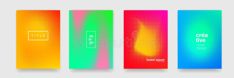 Abstract Color Gradient Pattern Background. Vector Modern Trend Cool ...