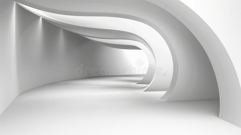 Spotlight Curve Line Room Perspective Texture Background Stock ...
