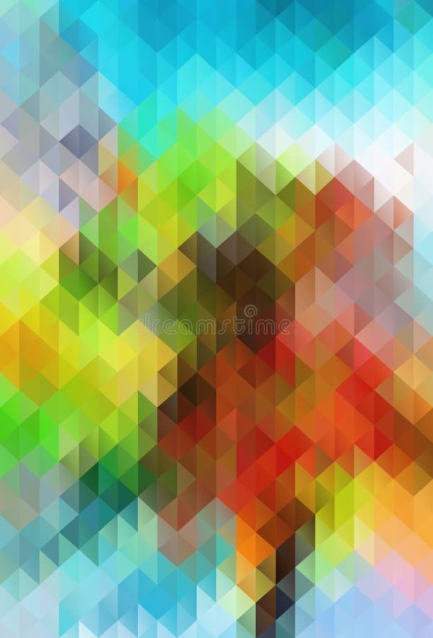 Abstract Color Grid Triangle Geometric Background Stock Vector ...