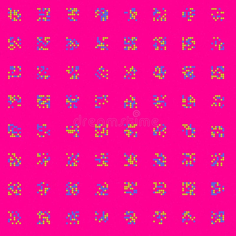 Abstract Color Halftone Dots Generative Art Background Illustration ...