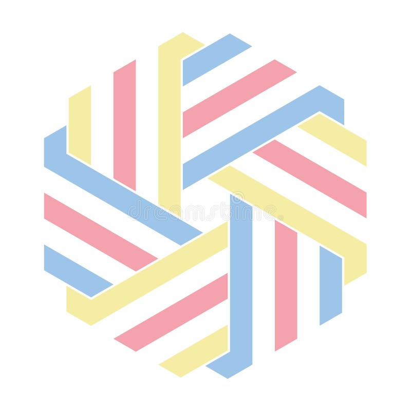 Abstract hexagon overlap stock vector. Illustration of graphic - 321889954