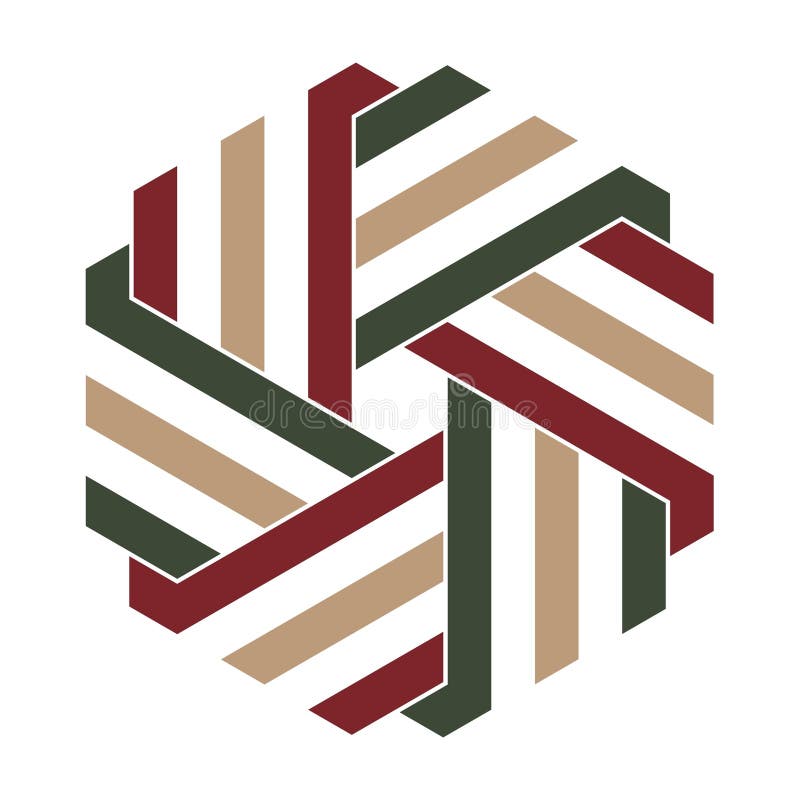 Abstract hexagon overlap stock illustration. Illustration of creative ...