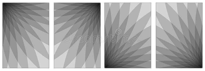Abstract Color Illustration Set. Gradient 3d Colors. for A4 Paper ...