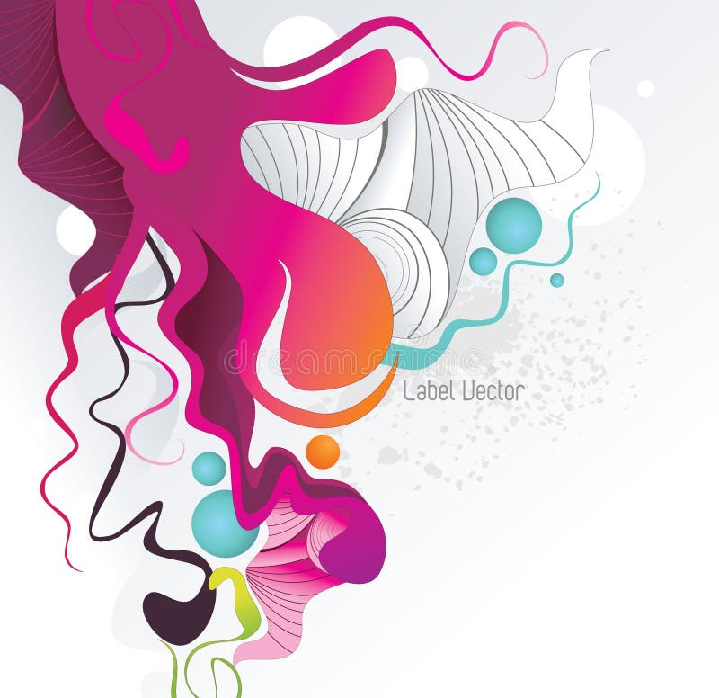 Abstract color ink shape stock vector. Illustration of splash - 20135817