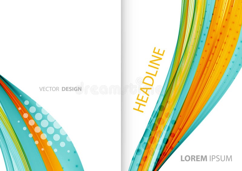 Orange Brochure Background stock vector. Illustration of brochure ...