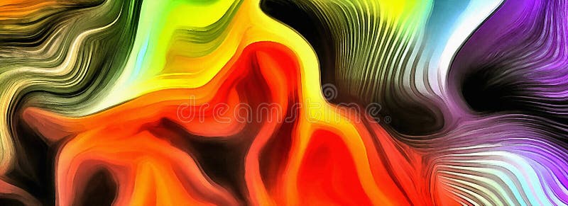 Abstract of Color and Lines Stock Illustration - Illustration of draw ...