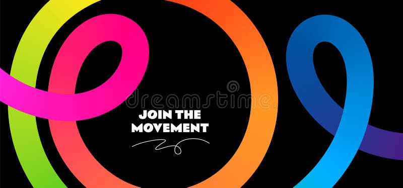 Abstract Color Lines with a Gradient. Vector Background with a Curve Shape Pattern Stock Vector ...