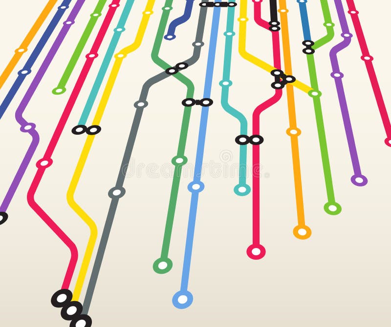 Abstract subway map stock vector. Illustration of abstract - 24244605