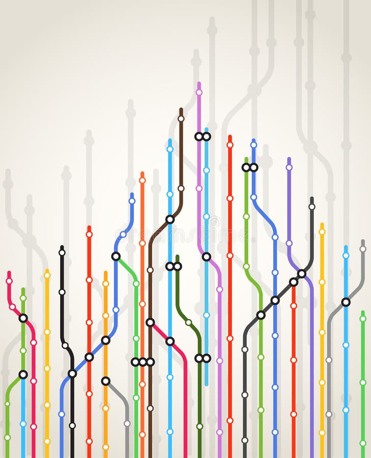 City Subway Transportation Line Clipart Stock Illustrations – 63 City ...