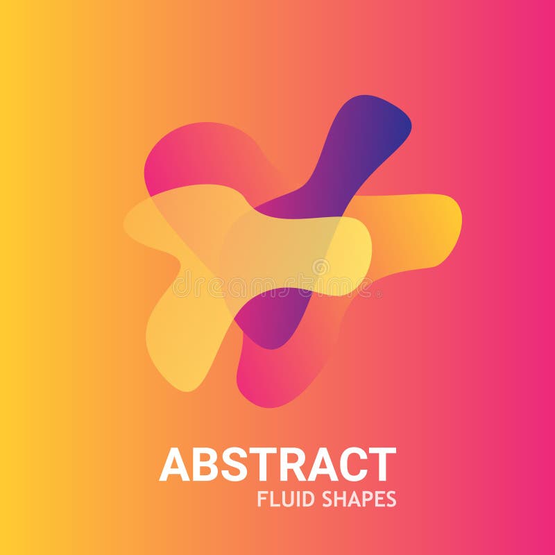 Abstract Color Modern Graphic Element. Fluid Forms Stock Vector ...