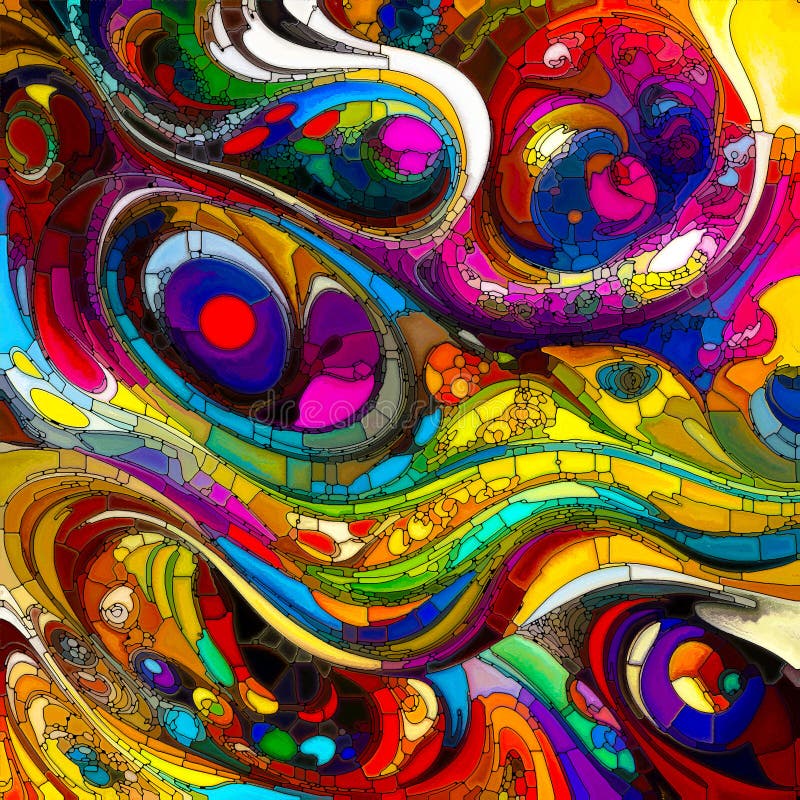 Abstract Color Nexus stock illustration. Illustration of panel - 326363908