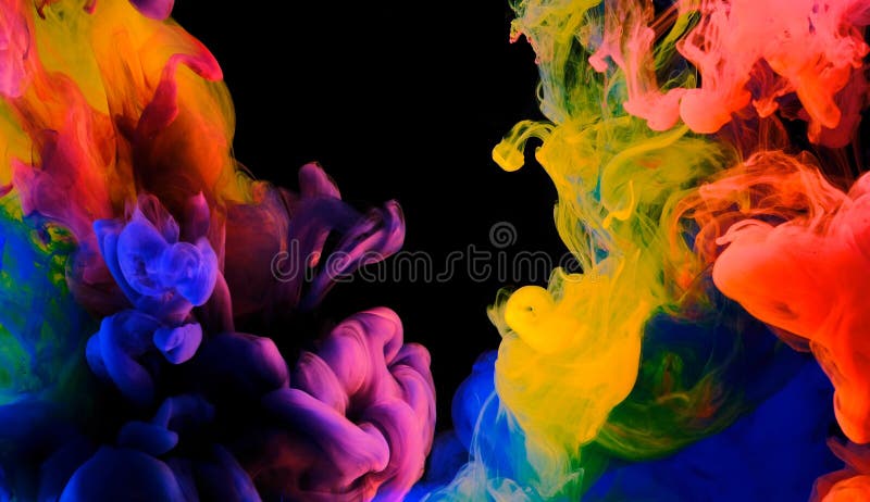 Abstract Color Paint Splash on Background, Splash of Paint. Abstract ...