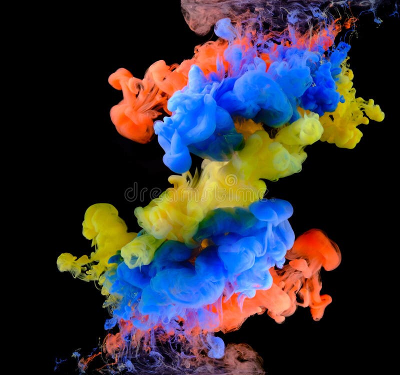 Abstract Color Paint Splash on Background, Splash of Paint. Abstract ...