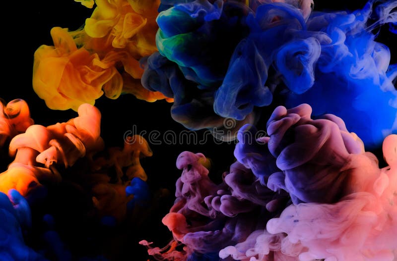 Abstract Color Paint Splash on Background, Splash of Paint. Abstract ...