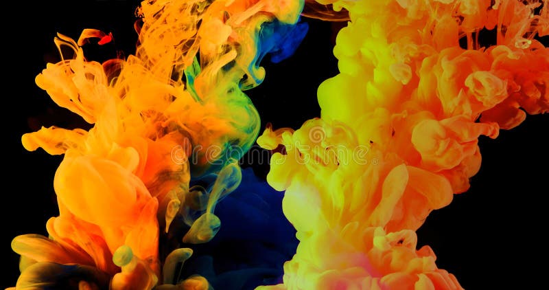 Abstract Color Paint Splash on Background, Splash of Paint. Abstract ...