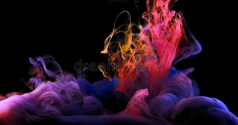 Abstract Color Paint Splash Isolated on White Background, Splash of ...