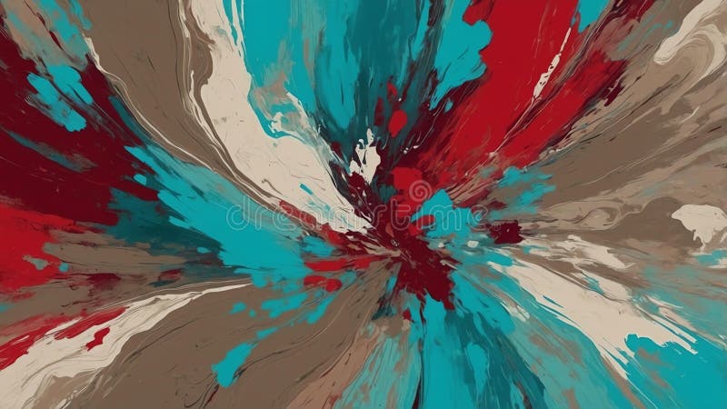Abstract Color Palette Wallpaper with Cyan Ruby Red an Ai Generated ...