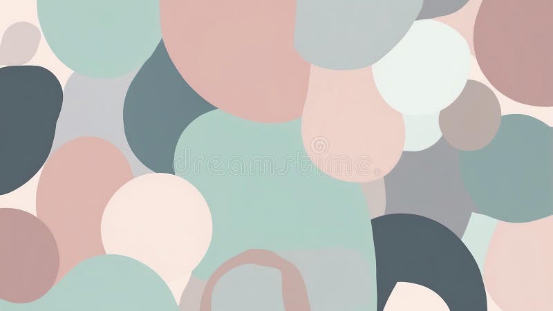 Abstract Color Palette Wallpaper with Dusty Rose Mint Ai Generated ...