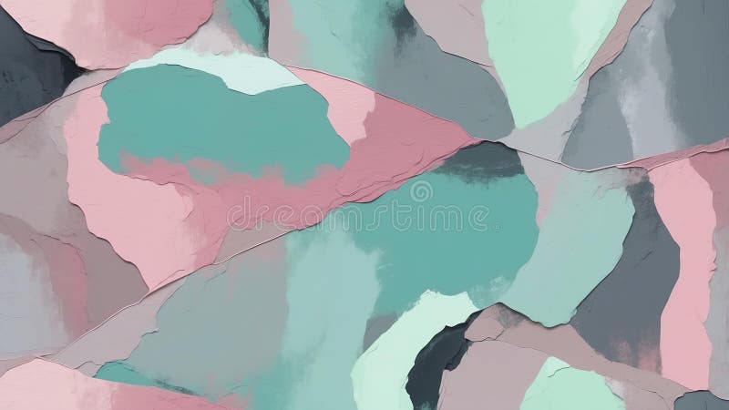 Abstract Color Palette Wallpaper with Dusty Rose Mint Ai Generated ...