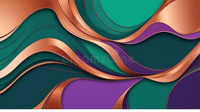 Abstract Color Palette Wallpaper with Emerald Green Vi Ai Generated ...