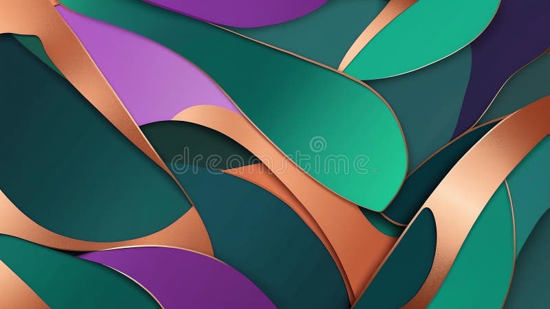 Abstract Color Palette Wallpaper with Emerald Green Vi Ai Generated ...
