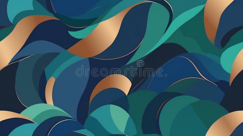 Abstract Color Palette Wallpaper with Indigo Emerald G Ai Generated ...