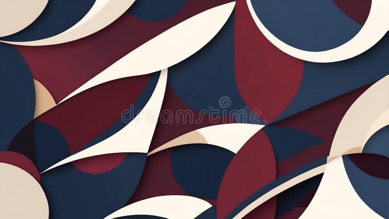 Abstract Color Palette Wallpaper with Navy Blue Maroon Ai Generated ...