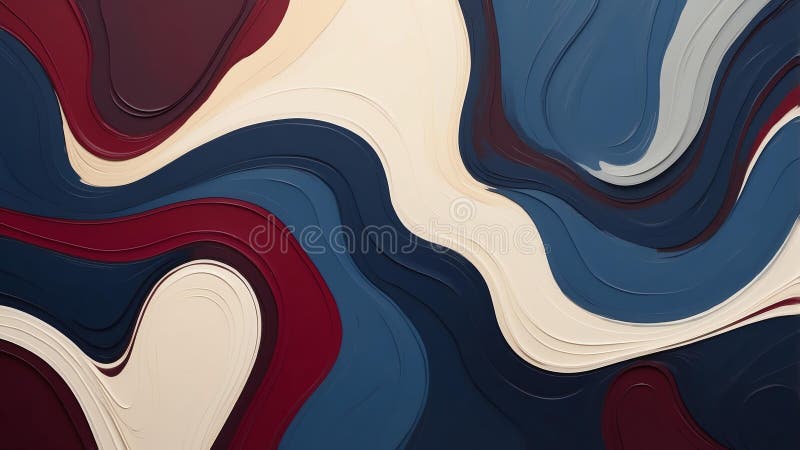 Abstract Color Palette Wallpaper with Navy Blue Maroon Ai Generated ...