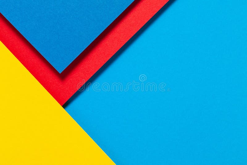 Abstract Color Papers Geometry Flat Lay Composition Background with ...