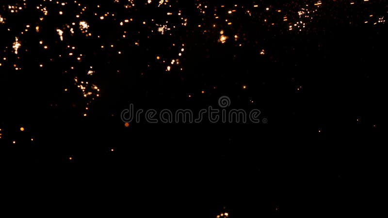 Abstract Color Particles on Black Background. Stock Image - Image of ...