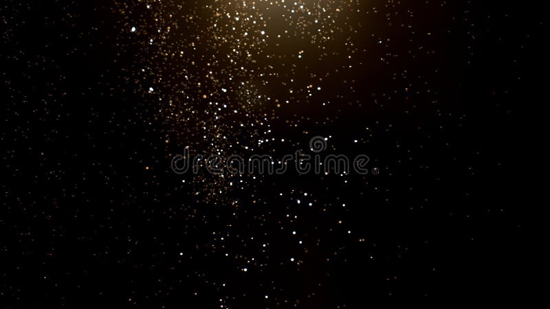 Abstract Color Particles on Black Background. Stock Photo - Image of ...