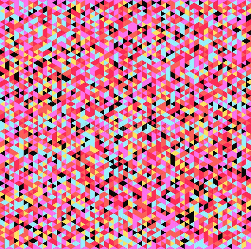 Abstract Color Pattern Backdrop with Mosaic. Pink, Blue and Yellow ...