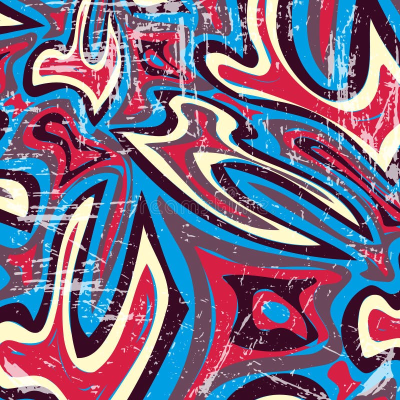 Abstract Color Pattern in Graffiti Style Quality Illustration for Your ...