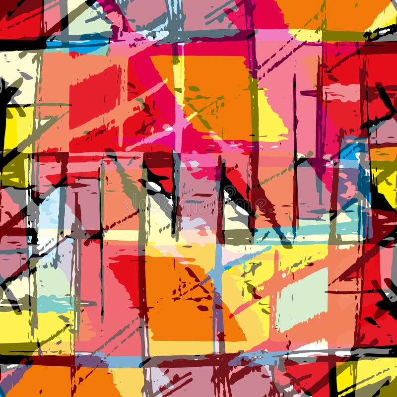 Abstract Color Pattern in Graffiti Style for Your Design Stock ...