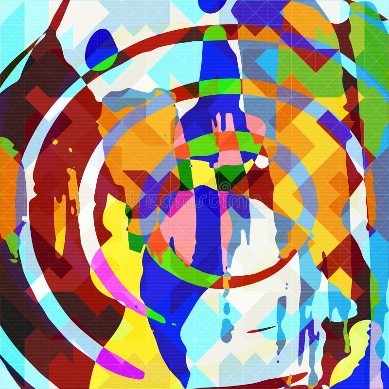 Abstract Color Pattern in Graffiti Style for Your Design Stock ...