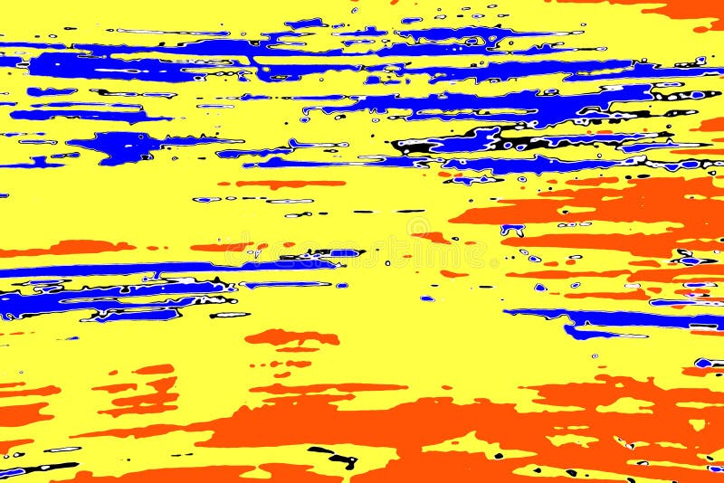 Abstract Ice Pattern and Drawing Appearing on the Surface of the Water ...