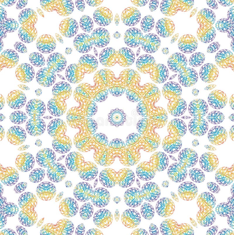 Abstract Color Pattern on White Stock Illustration - Illustration of ...