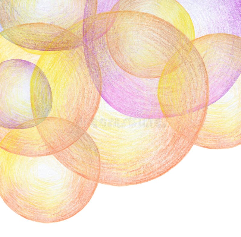 Abstract Color Pencil Scribbles Background. Stock Image - Image of ...