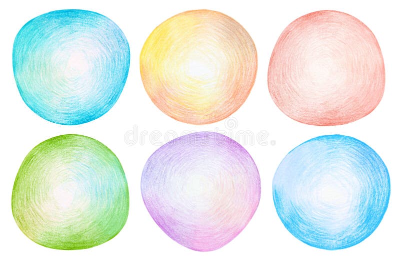 Abstract Color Pencil Scribbles Background. Stock Image - Image of ...