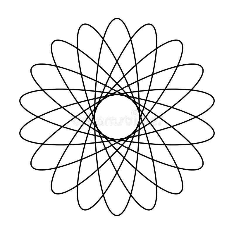 Abstract Round Circle Line Art Design Background Animation Computer ...