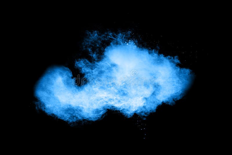 Abstract Color Powder Splatted Stock Image - Image of glowing, dark ...