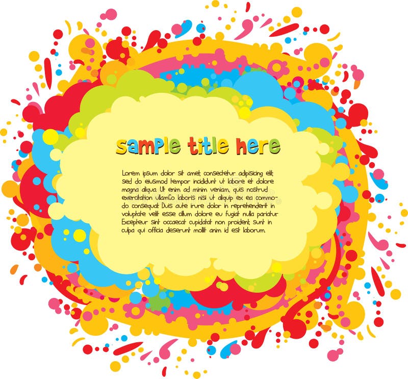 Abstract color splash stock vector. Illustration of paint - 106502578