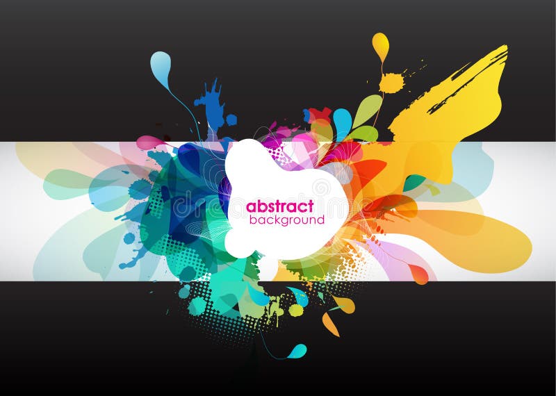 Abstract Color Splash Background Stock Vector - Illustration of design ...