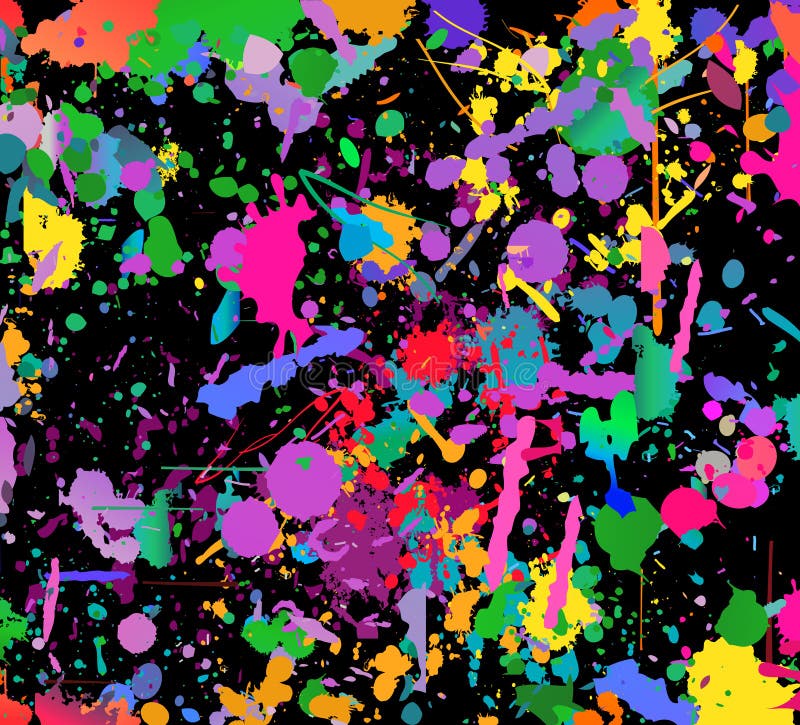 Abstract Color Splash Background Illustration Stock Illustration ...