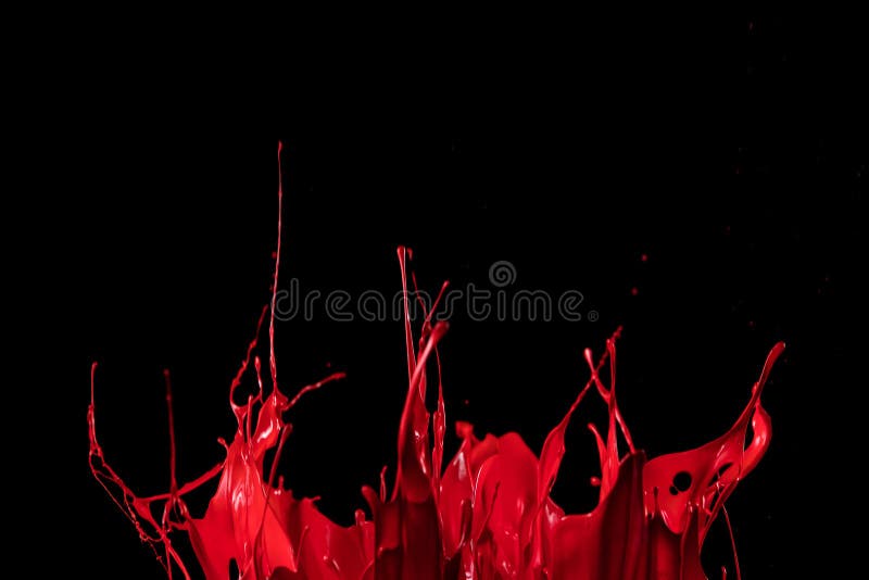 Abstract Color Splash on Black Background Stock Image - Image of range ...