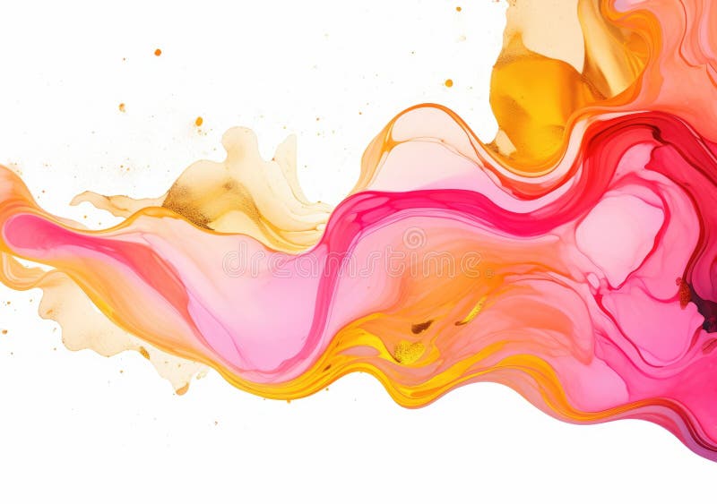 Abstract Color Splash Isolated on White Background Stock Illustration ...