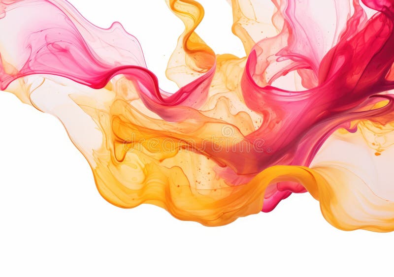 Abstract Color Splash Isolated on White Background Stock Illustration ...